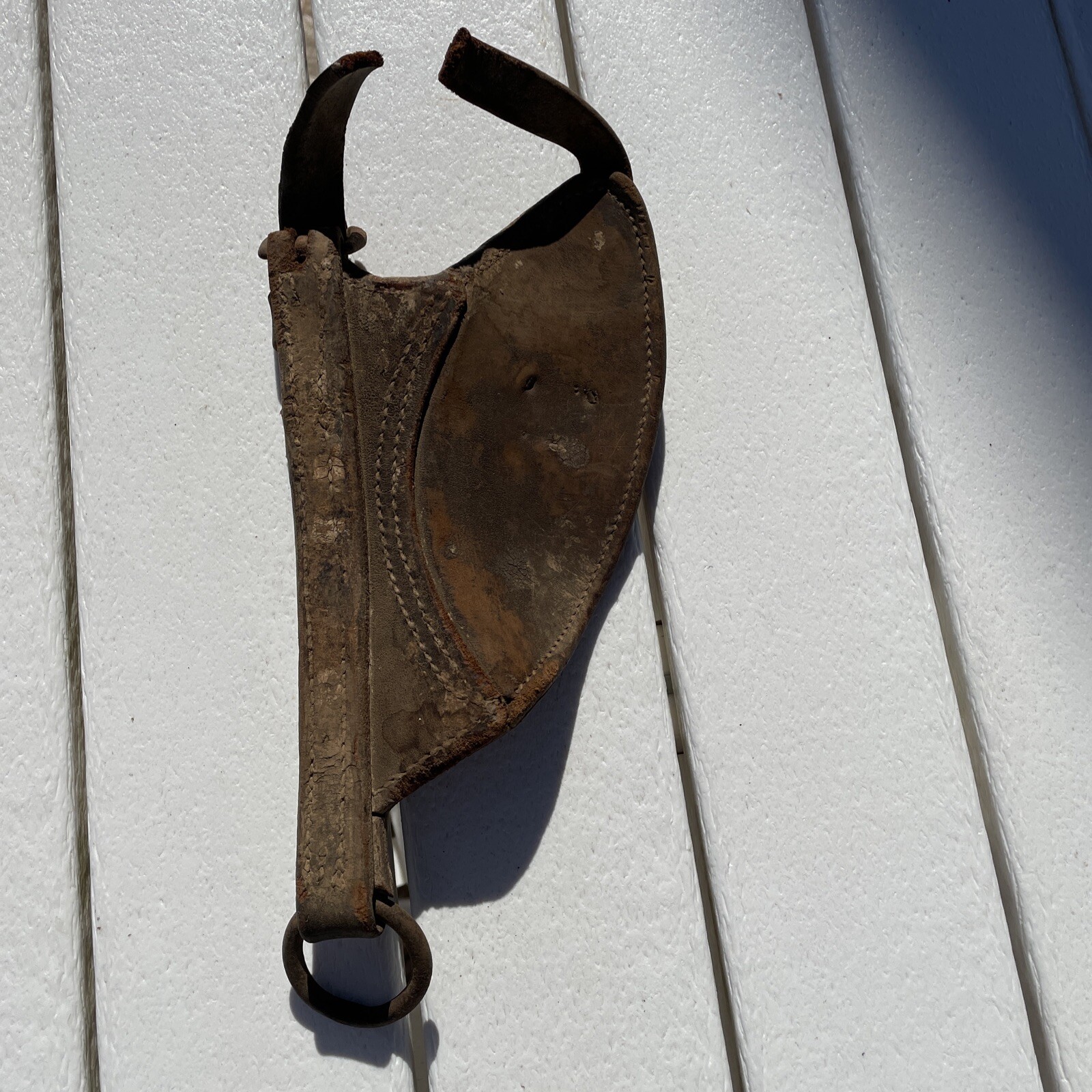 Vintage Militaria US Military Horse/Mule Blinder Heavy Leather Bridle ...