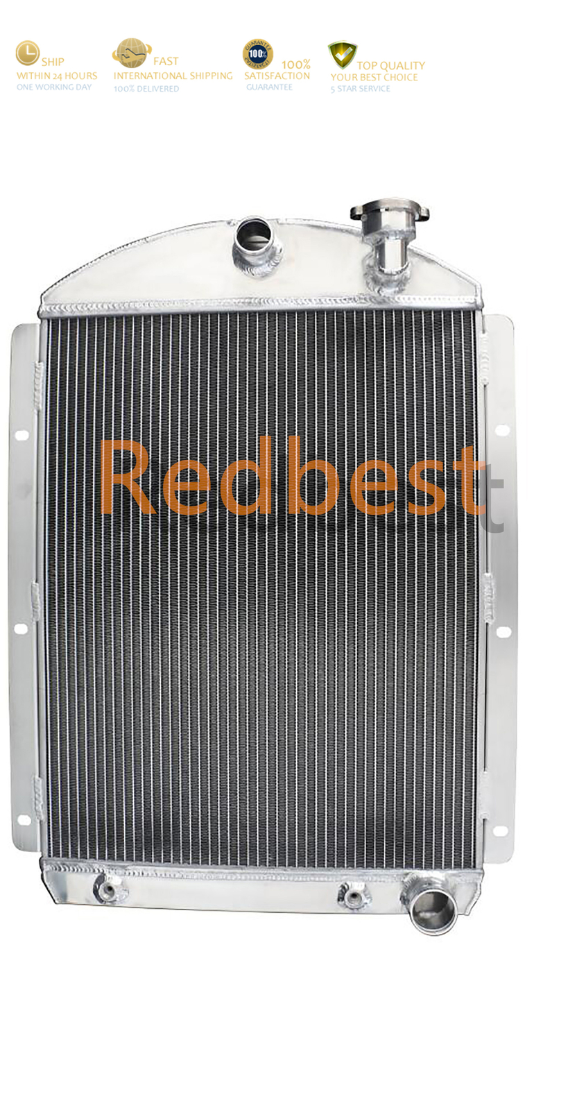 3Row Radiator For1941 1942 1943 1944 1945 1946 Chevy Truck Pickup V8 ...