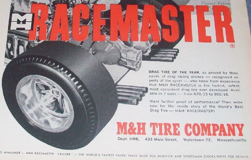 M&H Racemaster 10.0-16 Vintage Slicks Piecrust Front Racing Tires SCTA ...