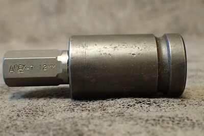 SZ-5-7-12mm APEX 12mm Metric Socket Head Bit,1/2" Square Drive Socket ...