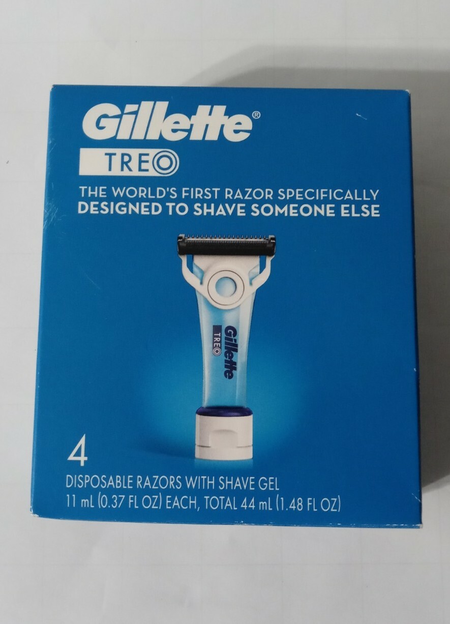 Gillette TREO 4 Razors w/Shave Gel ! | eBay