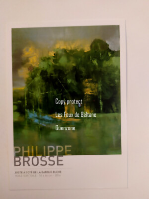 EXPOSITION PHILIPPE BROSSE PEINTURES flyer | eBay