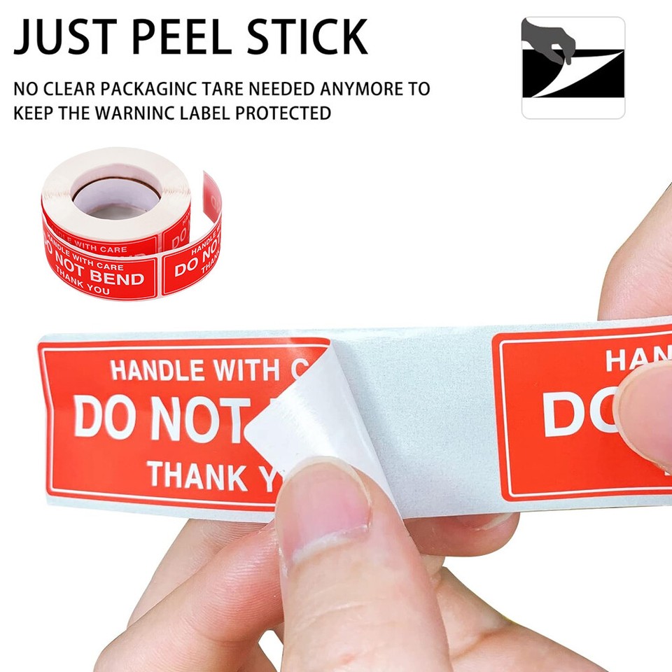 FRAGILE HANDLE WITH CARE Stickers,DO NOT BEND,FRAGILE DO NOT STACK OR ...