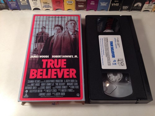 True Believer Crime Drama VHS 1989 James Woods Robert Downey Jr. | eBay