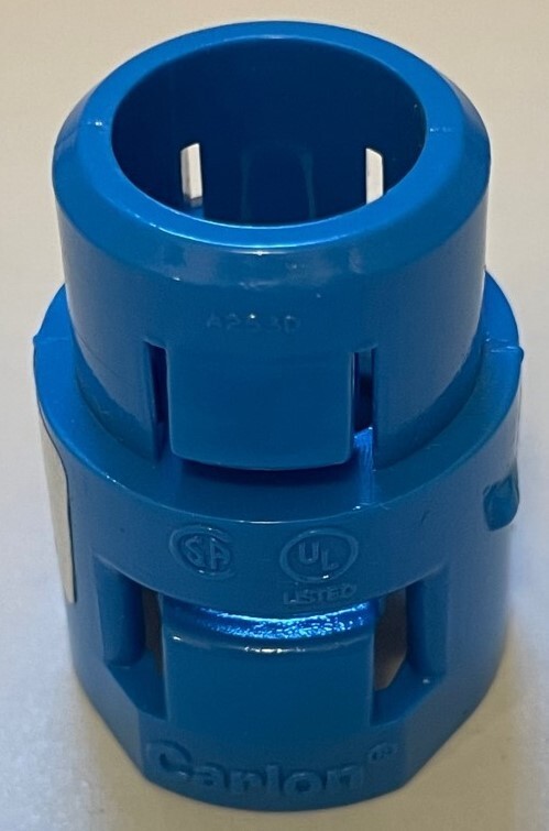 Carlon 1/2-inch ENT "Smurf" Snap-In Terminator Coupling - A253D-CAR ...