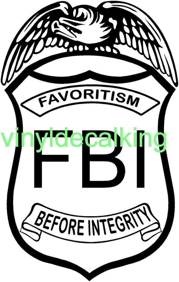 HILLARY FOR PRISON FUNNY FBI DECAL CLINTON 2016 NEVER FOR PRESIDENT ...