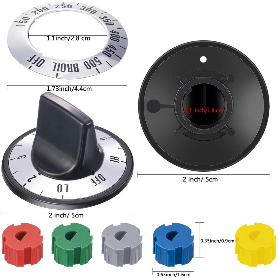 Stove Knobs Replacements Oven Knobs KN002 Electrical Knob Kit Range ...