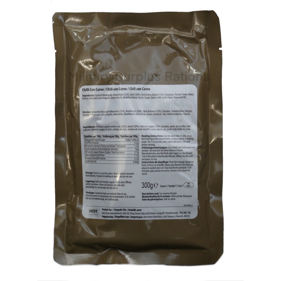 Military MRE Ready to Eat 300g Meals x 5 | eBay UK