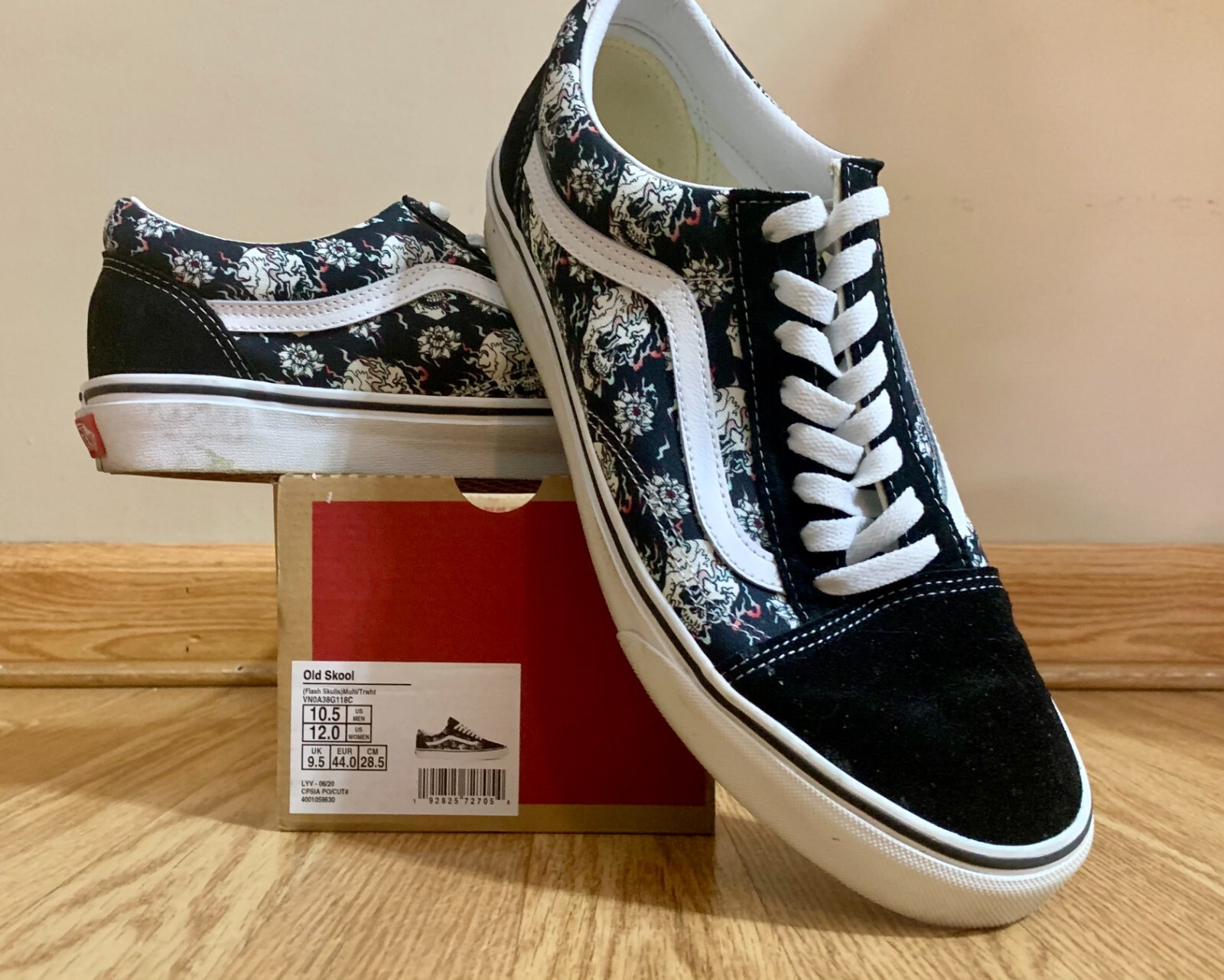 Vans Old Skool Flash Skulls & Flowers Black & Multi S… - Gem