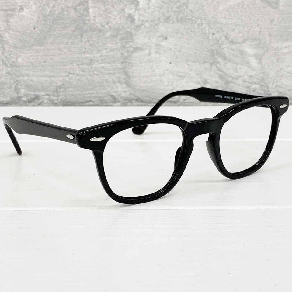Reading Glasses Ray Ban 5398 Hawkeye 2000 Black 48 21 145 Hoya Lens | eBay