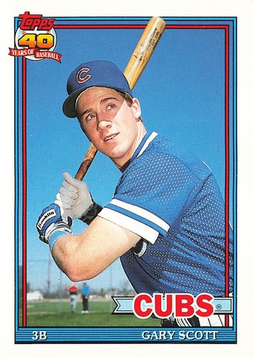 1991 Topps Traded #107T Gary Scott Chicago Cubs | eBay