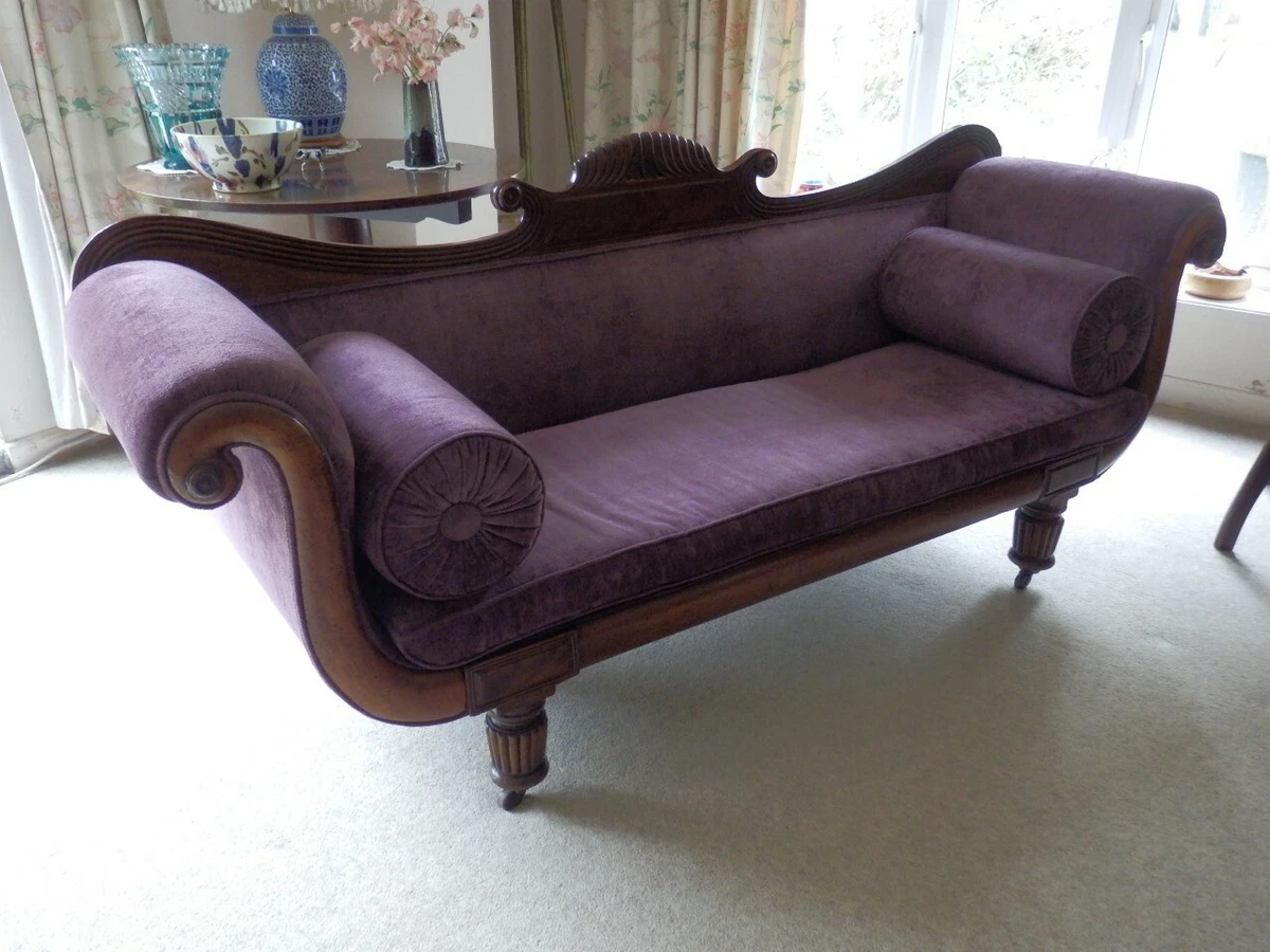 Purple Small Sofa Chaise Lounge Window | Baci Living Room