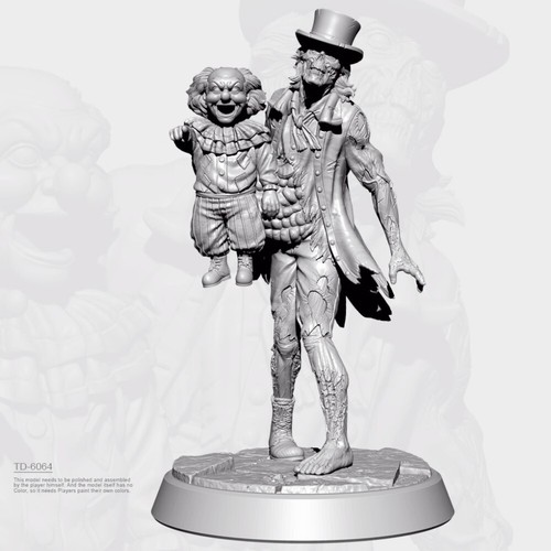 1/35 resin figure model Evil Adventurer Zombie Demon 3D Print ...