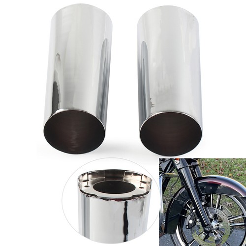 +2" Smooth Fork Tube Slider Covers Cowbells FITS Harley Electra Tri ...