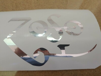 ZOSO CHROME 2.5 inch tall Led Zeppelin Rock & Roll Decal Sticker ...
