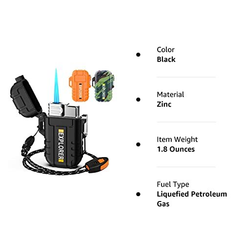 Torch Lighter Butane Lighter Waterproof Windproofhter For Camping | eBay