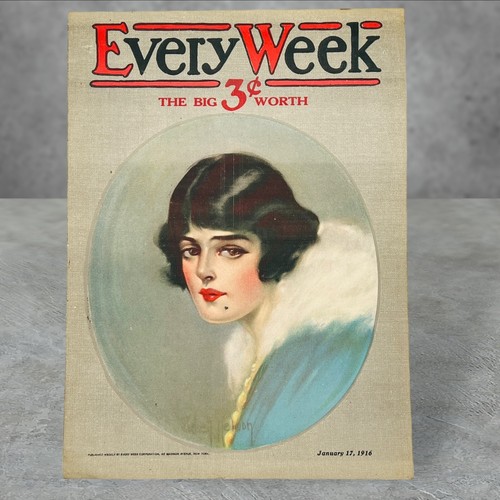 Every Week Magazine January 17, 1916 Antique Great Ads Women News ...