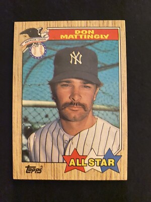 1987 Topps All-Star Don Mattingly #606 New York Yankees | eBay