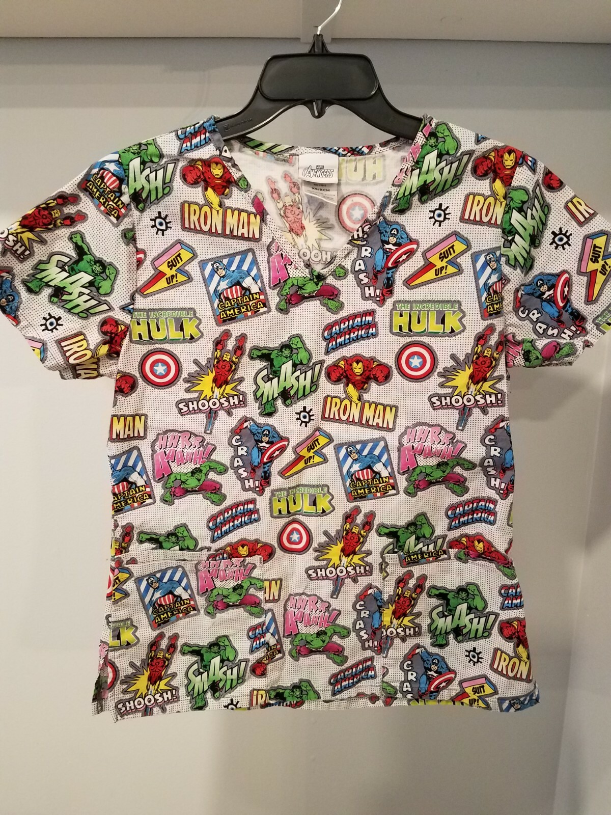 Avengers Disney Marvel Women Nurse Scrub Uniform Top … - Gem