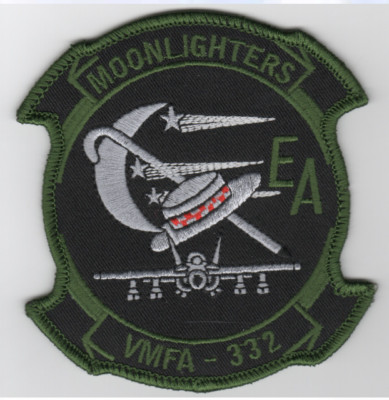 4" MARINE CORPS VMFA(AW)-332 EA EMBROIDERED PATCH | eBay