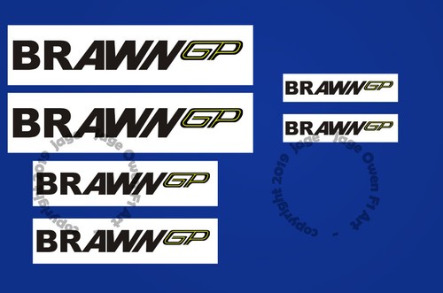 Brawn GP Logo Sticker Vinyl F1 Jenson Button Barrichello - Scuderia GP ...