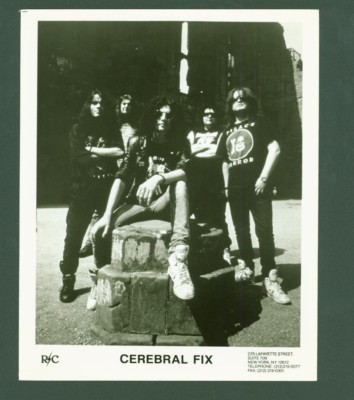 Cerebral Fix rare press photo English Thrash metal Simon Forrest Gregg ...