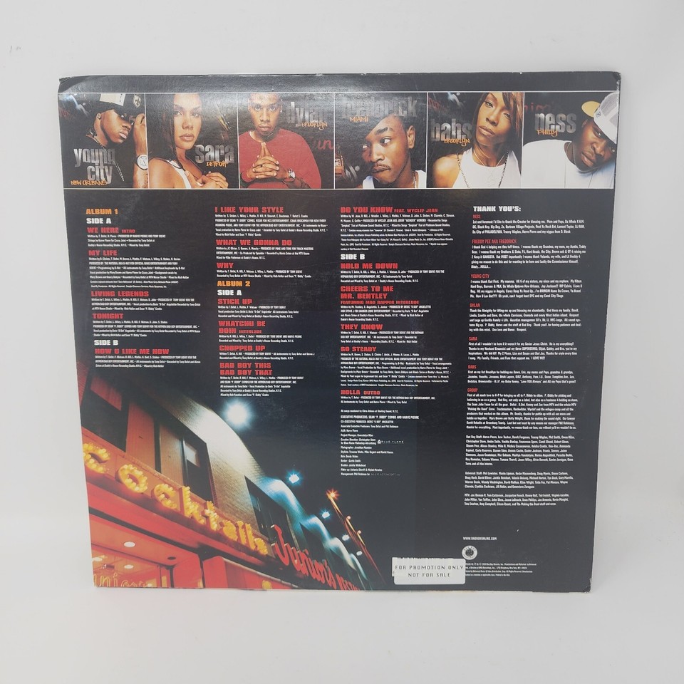 Bad Boys records Bad Boys Da Band Too Hot For T.V. Promo Album Vinyl ...