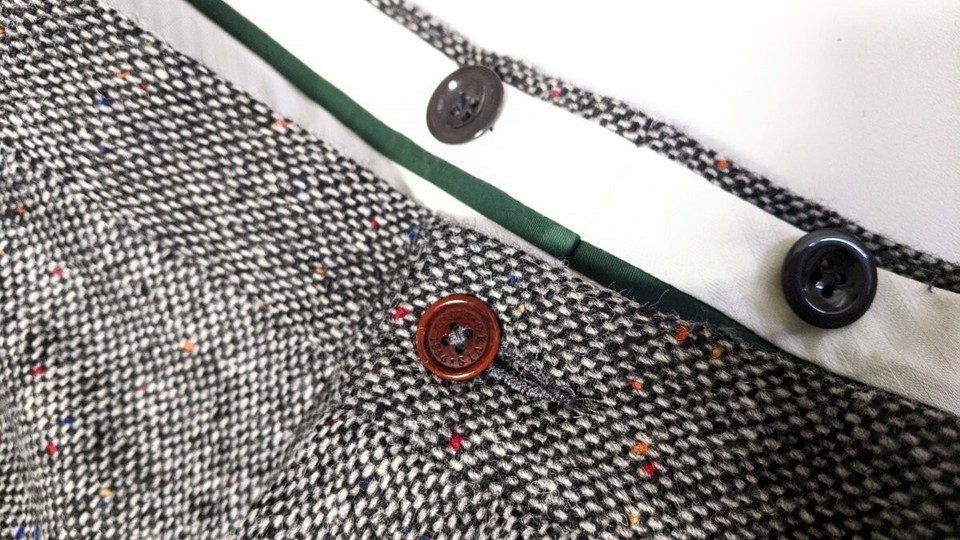 Orvis Signature Donegal Tweed Pants Charcoal 42x27/29 in | eBay