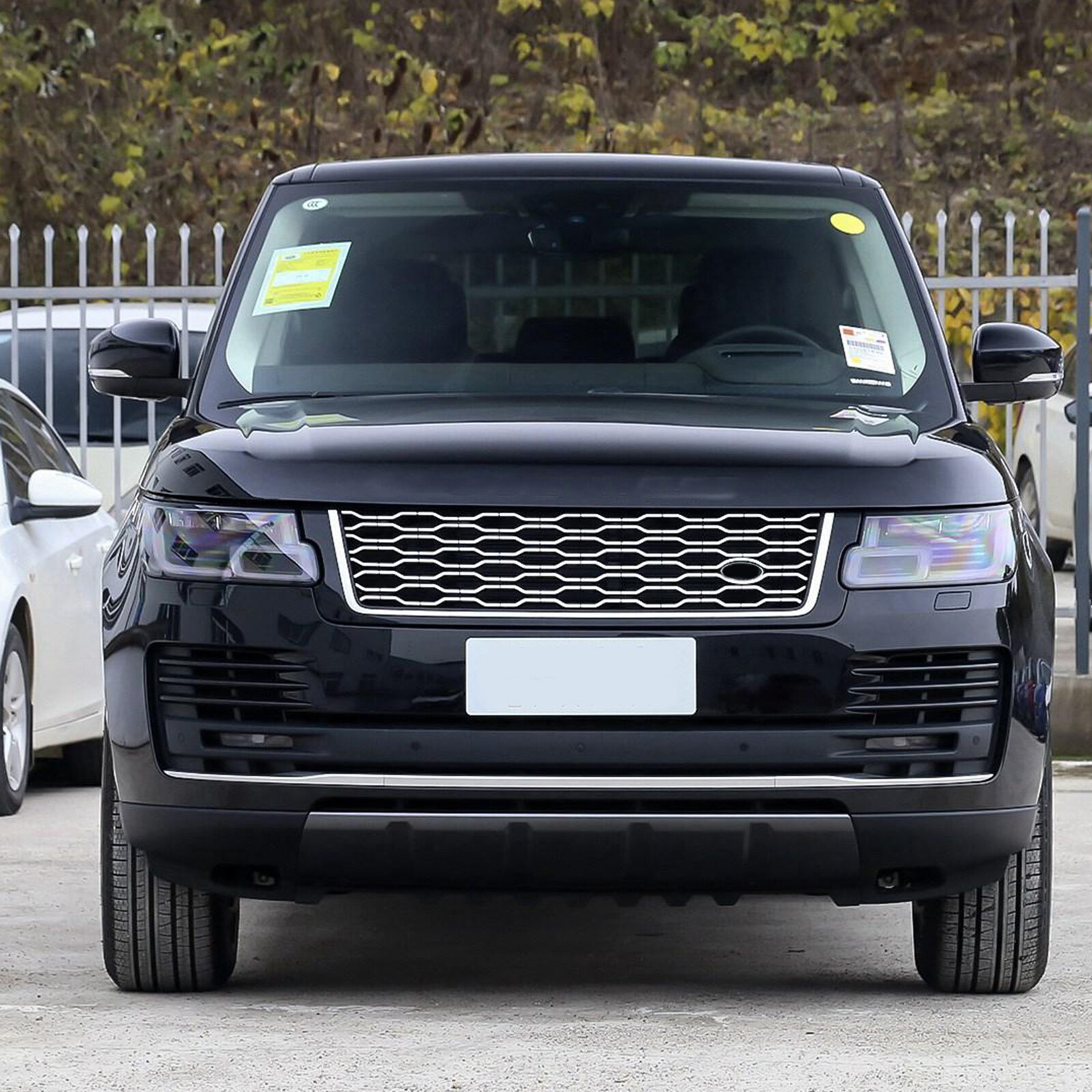 Front Bumper Skid Plate Cover Trim Tow Hook Cover Black For LR117512 ...