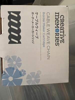 Creative Memories Cable Weave Chain Border Maker Cartridge NIB | eBay