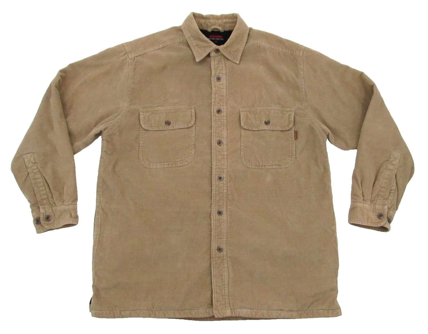 Vtg Wolverine Corduroy Jacket Mens Large Fleece Lined Quilted Button Up ...