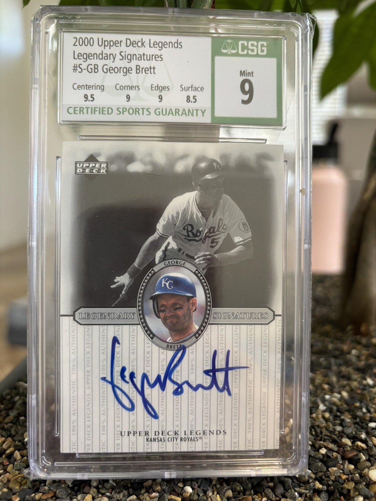 2000 Upper Deck Legendary Signatures George Brett Legends Auto CSG 9/10 ...