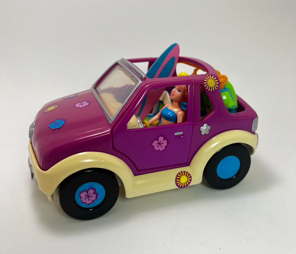Vintage 2001 Polly Pocket Fashion Polly Beach Style SUV Magenta Mattel ...