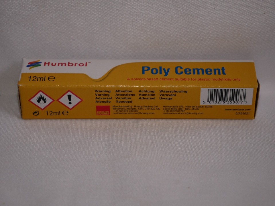 Humbrol Medium Poly Cement A Solvent Based Glue For Plastics Models ...