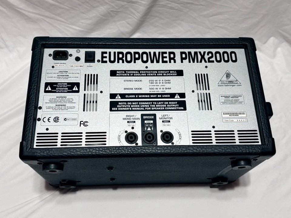 Europower PMX2000 2x250watt powered audio mixer Tested working | eBay