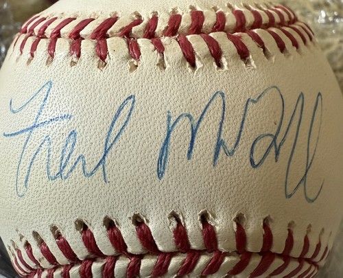 Fred ”Crime Dog” McGriff, JSA,HOF, Autographed Baseball, 493 HRs tied ...