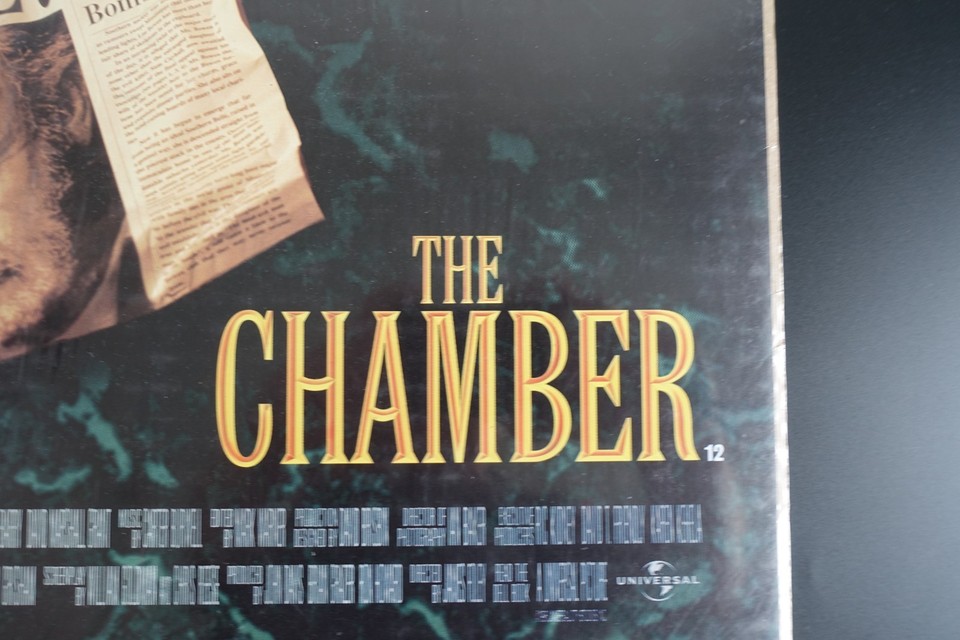 Quad movie poster " The CHAMBER " 1996 Starring Gene Hackman 40cm x 30 ...