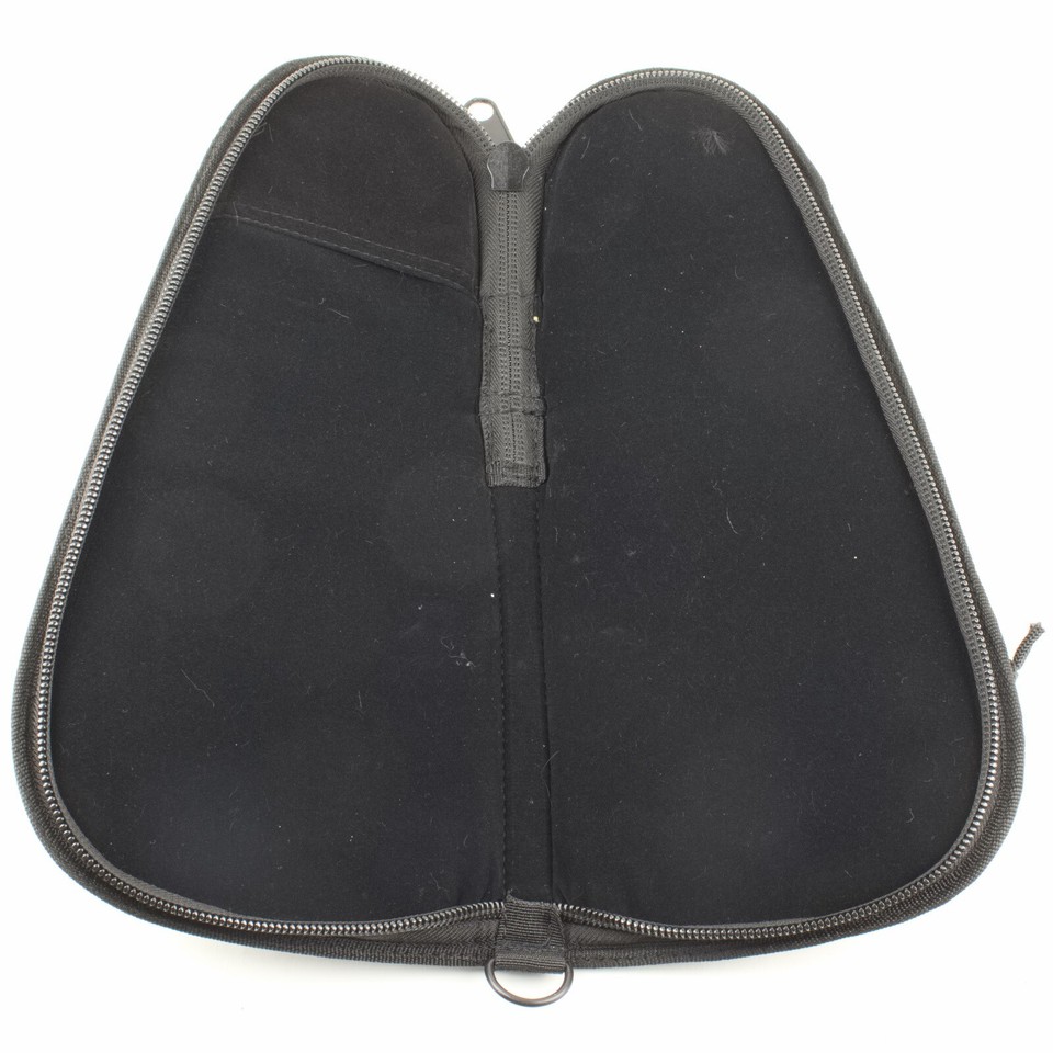 Handgun Pistol Gun Storage Case Transport 14" Black Condura Soft Lining ...