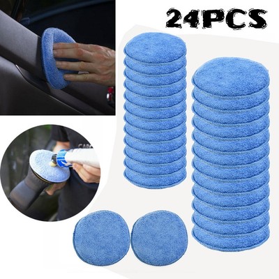 Practical Waxing Applicator Pad Microfiber Polish Removing Wax Washable ...