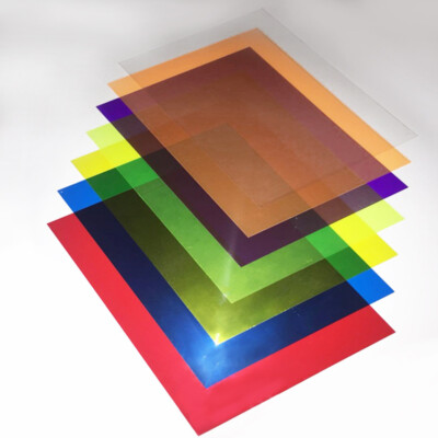 A4 Flexible PVC Plastic Sheets Transparent Gel DIY Craft Film Lighting ...