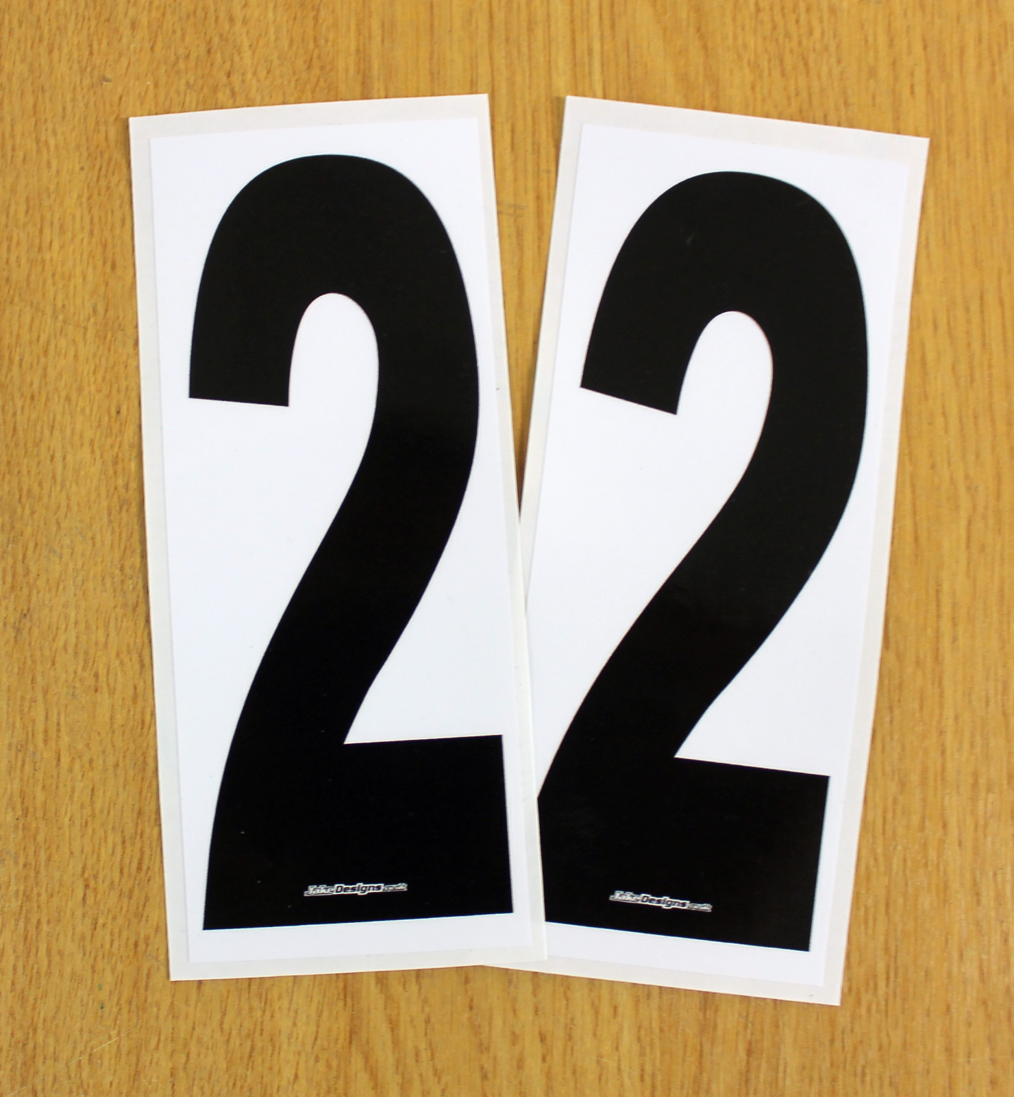 4 x Black numbers on White background - European/OTK Karting Race ...