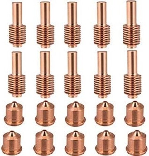 Kuahome 10 Pcs 220671 Plasma Cutter Nozzle 10 Pcs 220669 Electrode Fit ...
