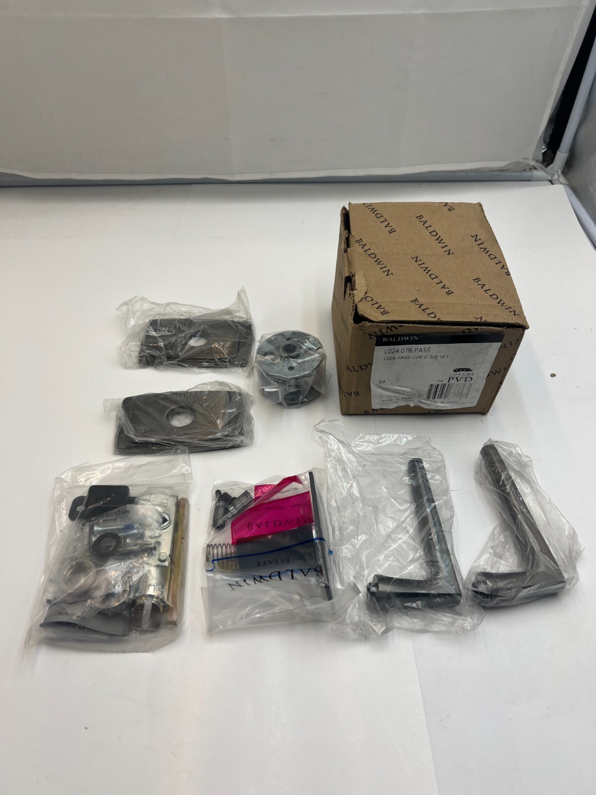 Baldwin Passage Lever Latch 024 PASS LVR 2-3/8, L024.076.PASS | eBay