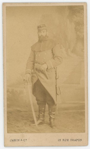 Military CDV. Mobile With Saber And Pistol. War 1870-71. Militaria ...