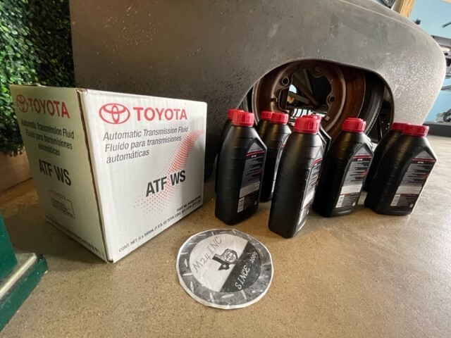 (6) Quart GENUINE TOYOTA ATF WS Automatic Transmission Oil 00289-ATFWS ...