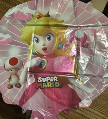 Princess Peach From Super Mario Bro Mylar Balloons Set Of 4 | eBay