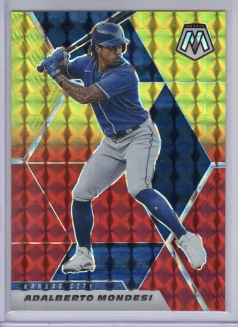 2021 PANINI MOSAIC ADALBERTO MONDESI K.C. Royals MLB #60/64 RED ...