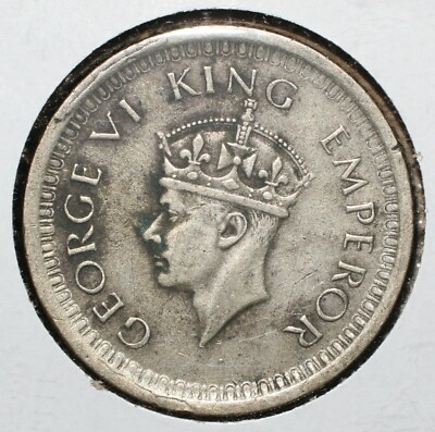 1944 India One Rupee Silver Coin - 05590 | eBay