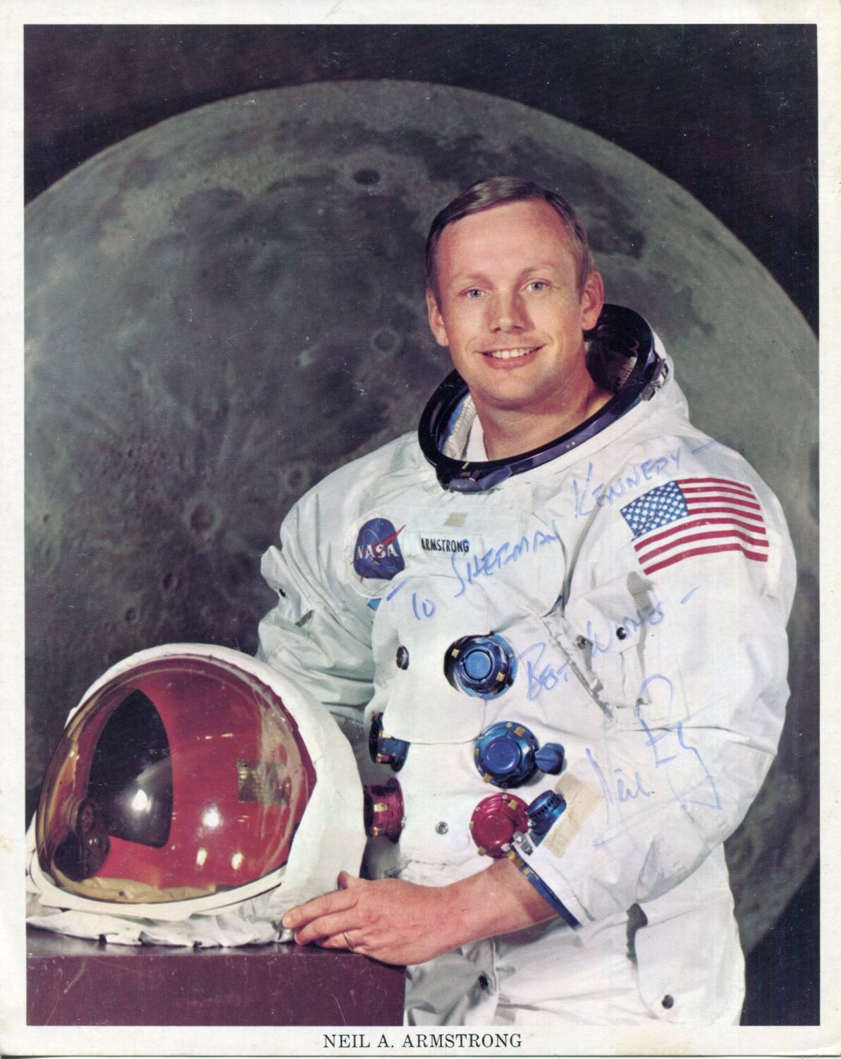 Neil Armstrong NASA Astronaut Apollo Moonwalker Signed Autograph Photo ...