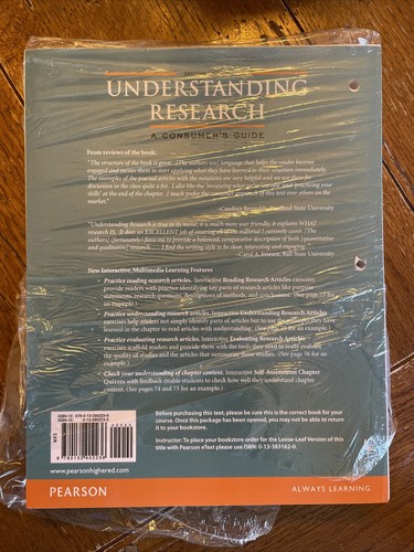 Understanding Research : A Consumer's Guide by John W. Creswell and ...